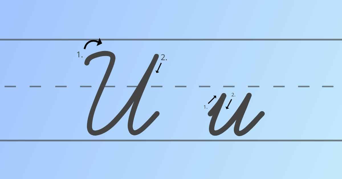 cursive u - Question and Answer